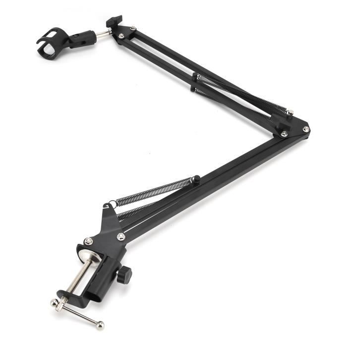 SALUTUYA Support De Microphone De Bureau Pliant Télescopique Live Metal ...