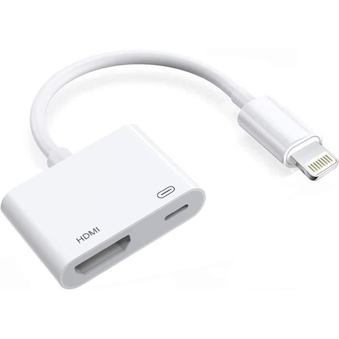 Adaptateur Lightning Vers Hdmi Numérique Av Câble Convertisseur Audio ...