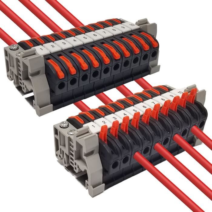 20 Pcs Connecteur Rapide Electrique kits, Cosses Electriques a Sertir ...