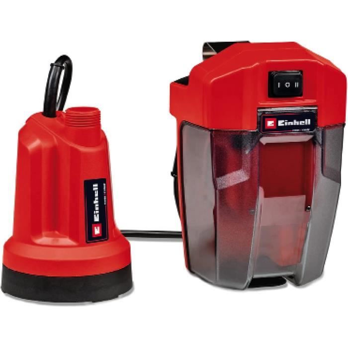 Einhell Pompe d’évacuation d’eau claire sans fil GE-SP 18 LL Li-Solo ...