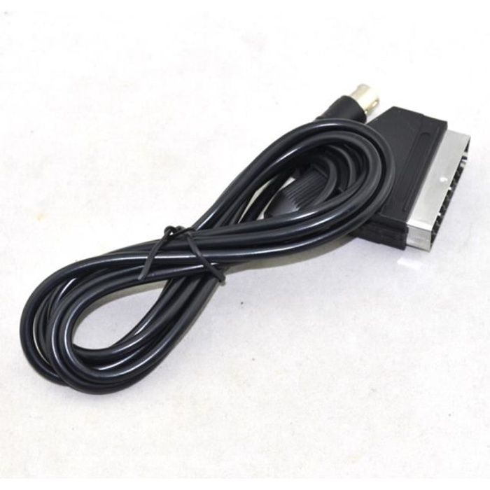 Câble péritel AV RGB Scart pour Genesis 2 Megadrive 2 - PAL- 1,80 mètre ...