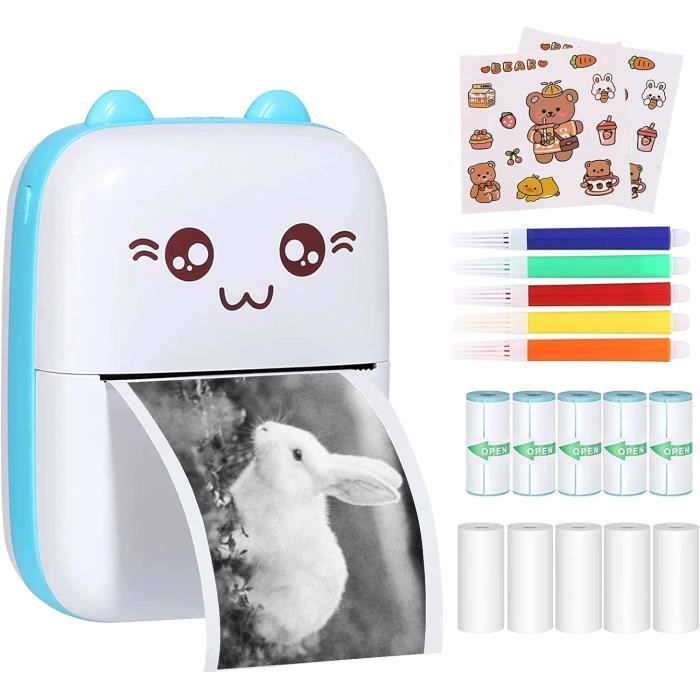 Mini Photo Imprimante Portable Thermique Sans Fil Bluetooth Imprimante ...