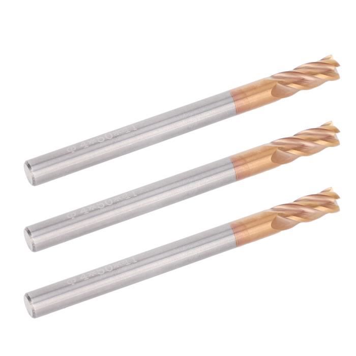 Fraiseuse CNC, fraise en bout, acier au tungstène 4x50x4T ultra-fin ...