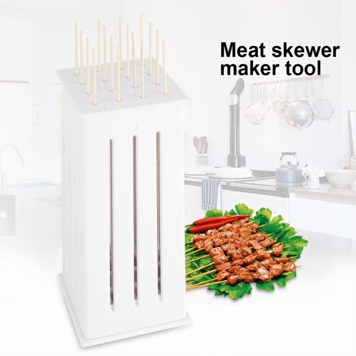 16 Trous Barbecue Grill Brochettes Trancheuse Alimentaire Brochette ...