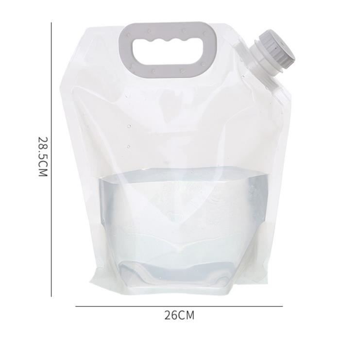 SAC D'HYDRATATION,3L--Sac à eau pliable Portable de grande capacité ...