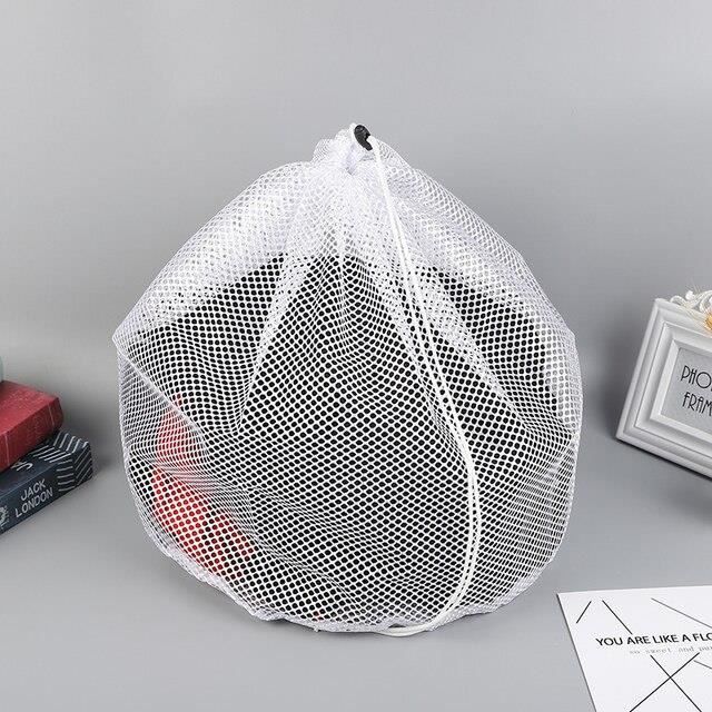 FILET DE LAVAGE,Thick net 3pcs--Sacs à linge en filet à cordon, 3 ...