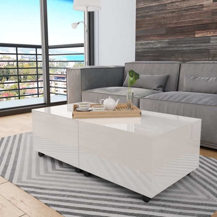 Table Basse Blanc Brillantnull