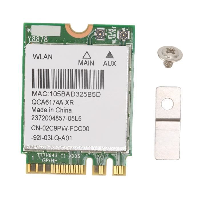 Carte réseau sans fil 867M 2,4 GHz + 5 GHz Carte sans fil PCB double ...