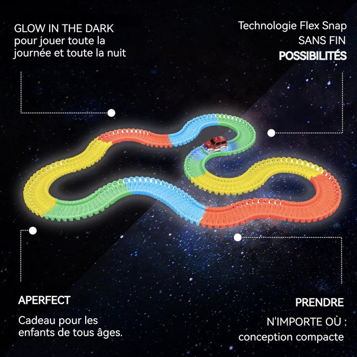 A Circuit de Voiture Éducatif 25.5x26.5x9 cm Magique à Construire Soi ...