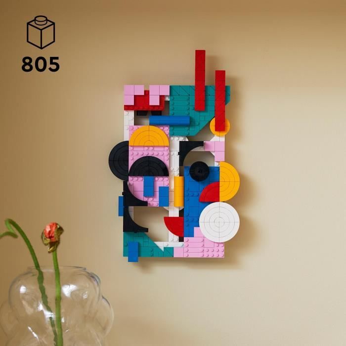 LEGO® ART 31210 Art Moderne, Créer une Toile Murale Abstraite Colorée ...