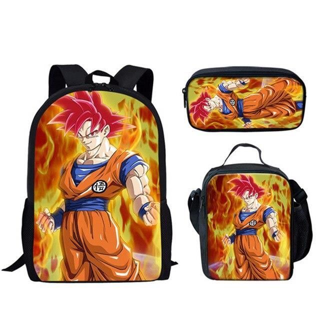 Cool 3D Print Kids Backpacks School Anime-Dragon-Ball Bags For Teenage ...