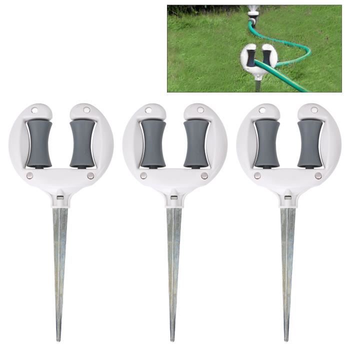 Vvikizy Support de tuyau de jardin avec rouleau supérieur pour tuyau d ...