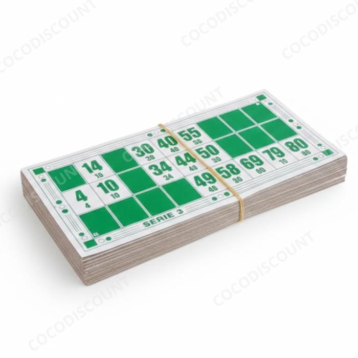 Cobye- Jeu de Bingo en Bois 48 Cartes – Jeu de Loto Familial Classique ...