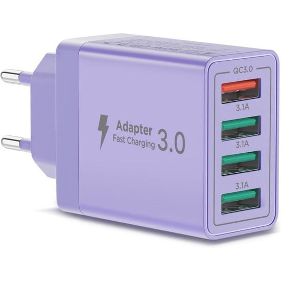 Prise Usb Secteur, Embout Chargeur Usb Pour Iphone, Samsung Xiaomi Sony ...