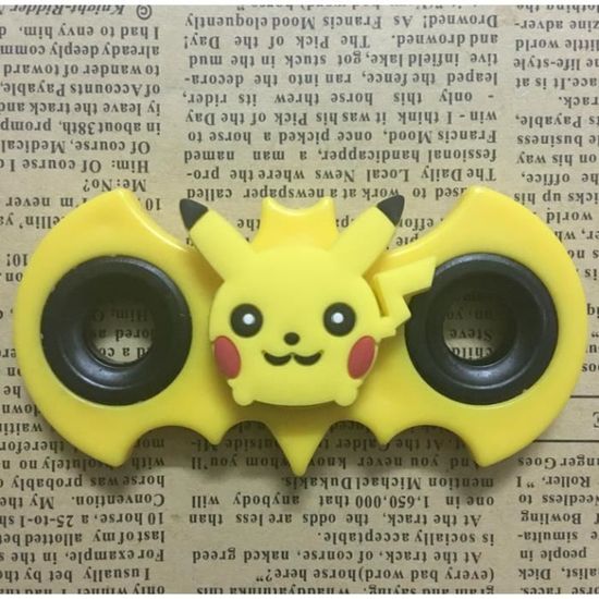 1pcs Fidget Spinner, Pikachu Cartoon gyro doigt Batman Un bon setting ...