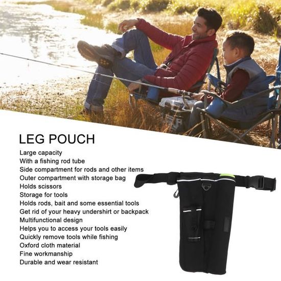 Sac de pêche Drop Leg - VGEBY - Poche de jambe multifonctionnelle ...