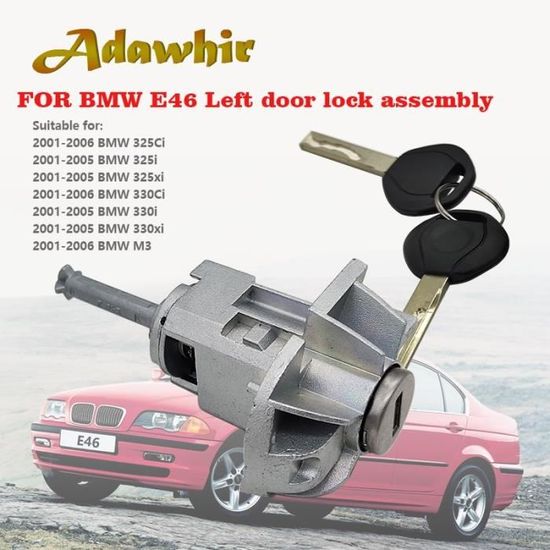 Serrure d'armoire,--Cylindre de serrure de porte avant gauche avec 2 ...