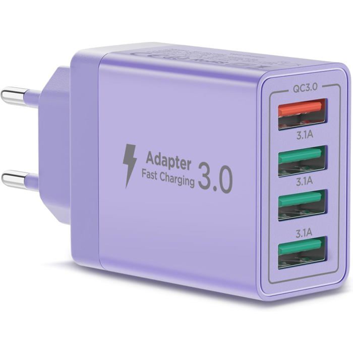 Prise Usb Secteur, Embout Chargeur Usb Pour Iphone, Samsung Xiaomi Sony ...
