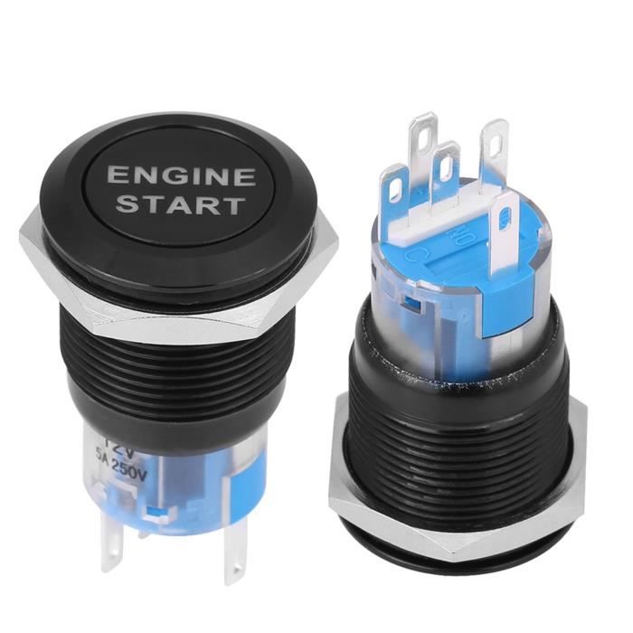 Bouton Poussoir Étanche 12V Pour Démarrage De Moteur De Voiture ...