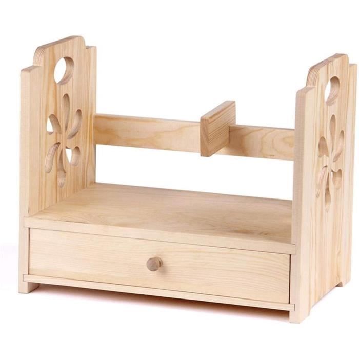 Étagère à Livres Boûhar Simple Bookshelf Combinaison en Bois Petite ...