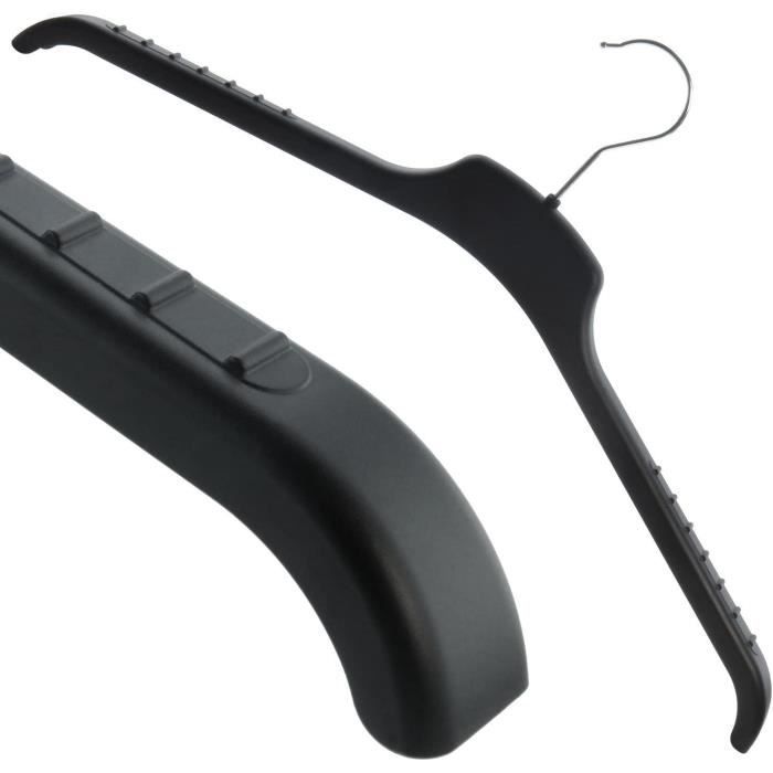 Lot de 10 cintres Larges à Bras crantés pour Chem s-Robes - 46cm[266 ...