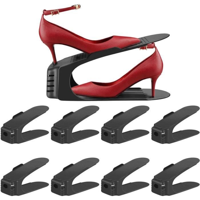 AJW-Support à Chaussures Réglables Organiseur des Chaussures 3 Niveaux ...