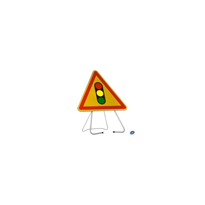 Panneau triangulaire de signalisation 1000 mmcl t1 - ''feu tricolore ...