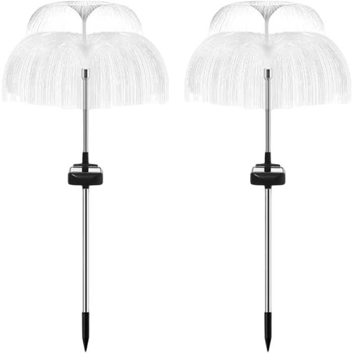 Lot De 2 Lampes Solaires De Jardin, Lampes Solaires Extérieures, Lampes De Route, Lampes ...