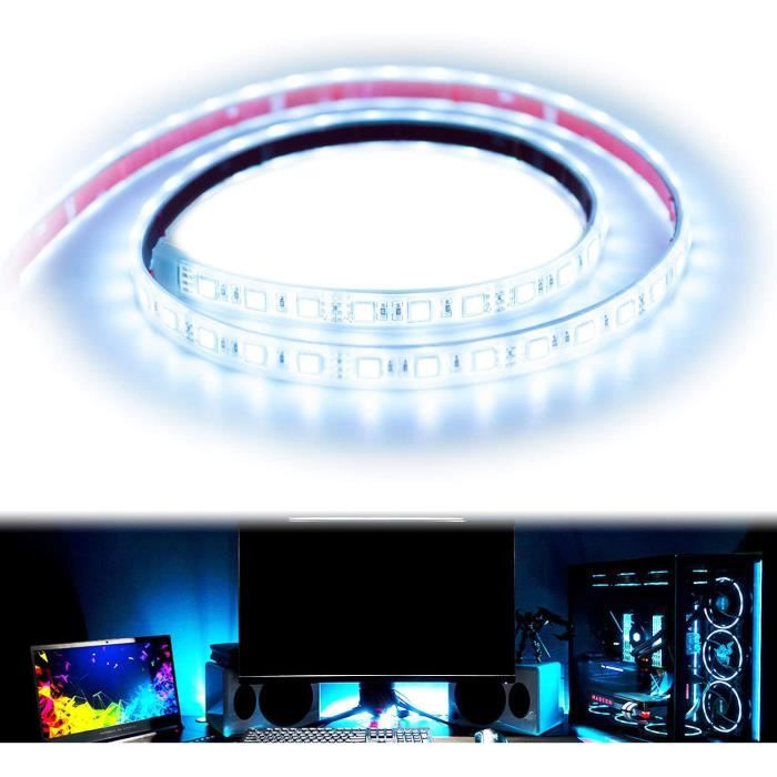 Bande LED RVB ultra lumineuse pour PC Mods, compatible avec Asus Aura Sync et M-B avec 12 V 4 ...