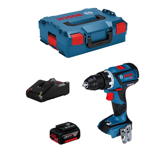 Perceuse-Visseuse BOSCH GSR 18V-60 C (1 x 5,0 Ah + GAL18V-40 + L-Boxx 136) - Cdiscount Bricolage
