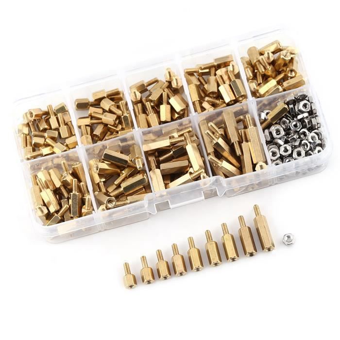 Entretoise En Laiton M2.5Standoffkit M2 360 Pièces M2.5 Entretoise Mle ...
