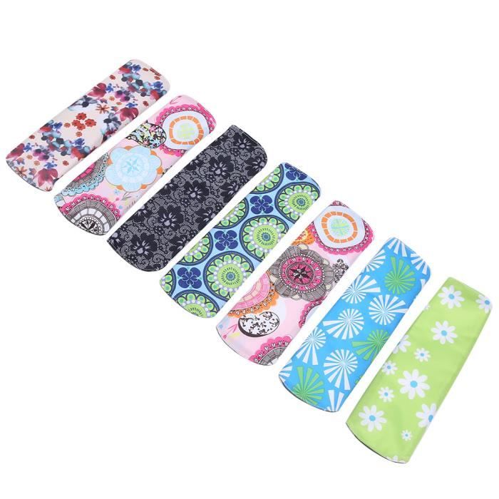 7pcs Tissu Réutilisable Serviette Hygiénique Serviette Lavable En ...