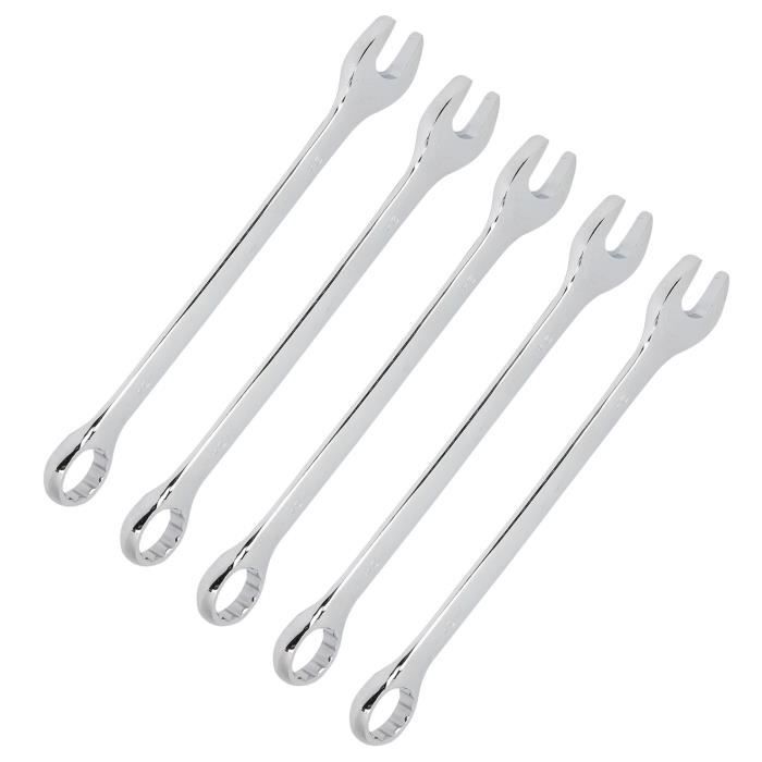 EJ.life clé de 24 mm 5 pièces clé à cliquet double usage clé ouverte ...