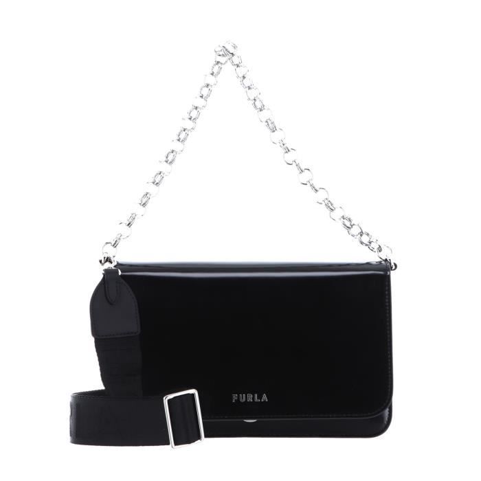 FURLA Splendida Mini Shoulder Bag S Nero + Cognac [150933] - sac à ...