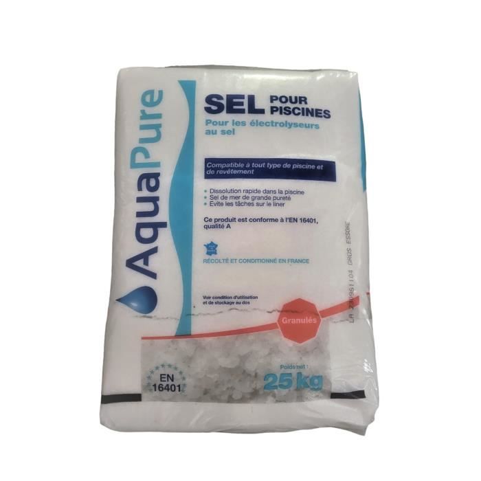 Granulé de sel 25 kg - Cdiscount Jardin