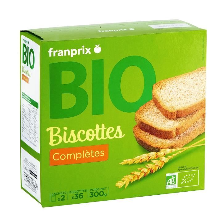 FRANPRIX Biscotte au Blé Complète - 300 g - Cdiscount Au quotidien