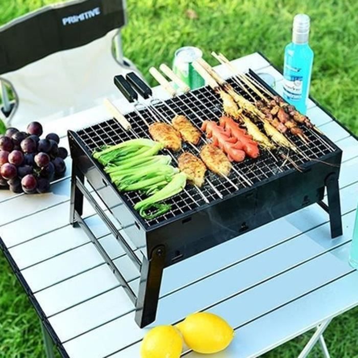 Portable Barbecue de camping de voyage Poêle de barbecue 35x27x20cm ...