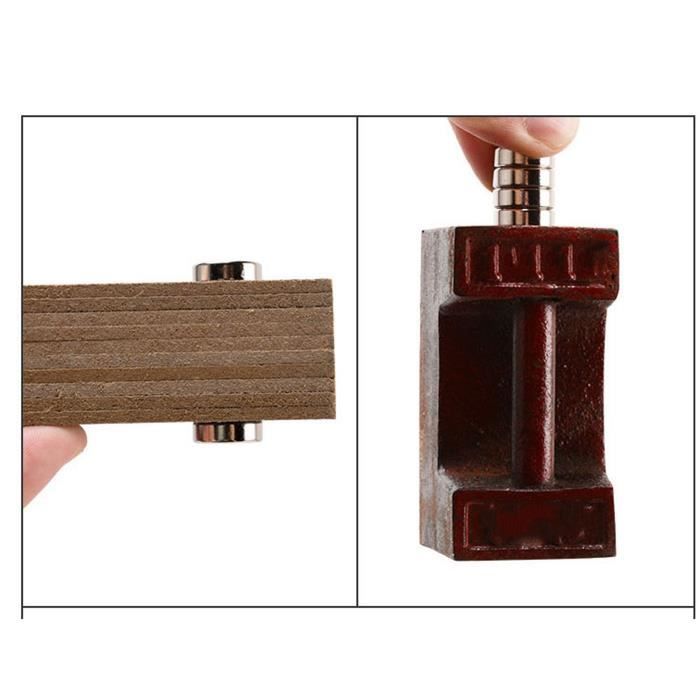 CHE Aimant néodyme puissant 40pcs aimant en néodyme rond robuste M3 ...