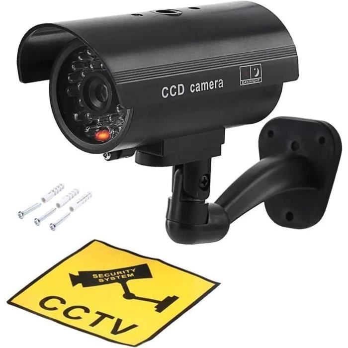 Caméra De Surveillance Factice Cctv Avec Led Clignotante I Caméra Ccd ...