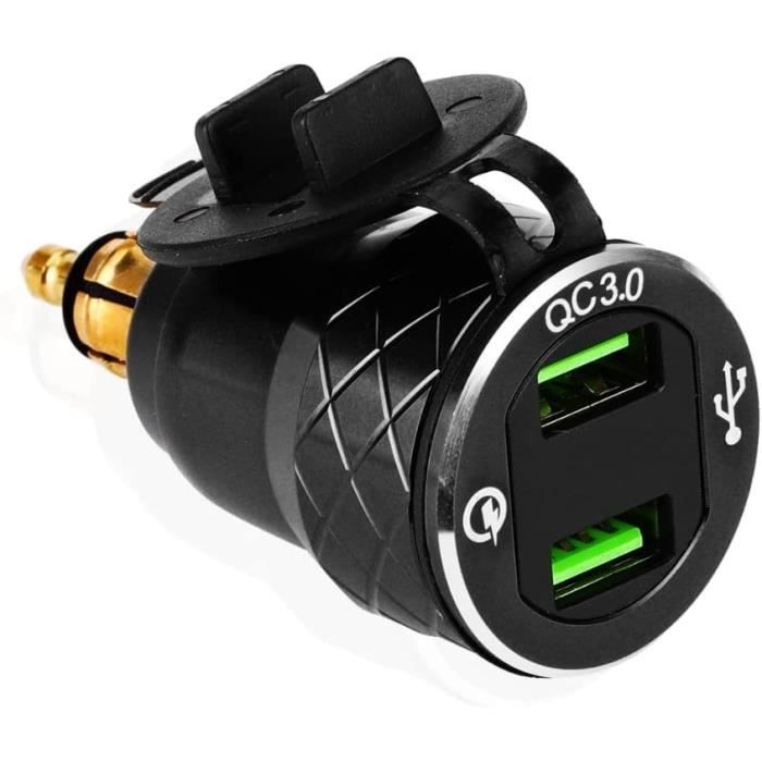 12V-24V Charge Rapide 3.0 Port Usb Pour Moto Prise De Chargeur Usb ...