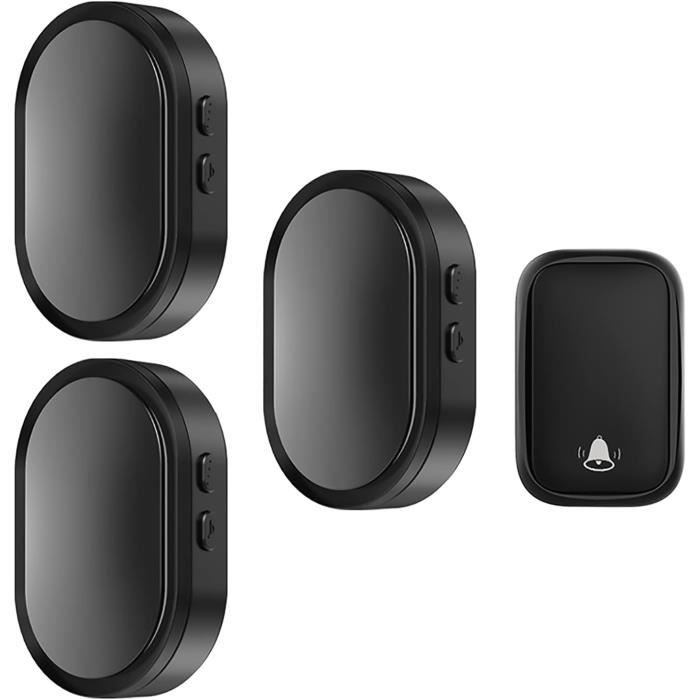 Sonnette Sans Fil Étanche, Sonnette D'Entrée De Porte Enfichable Sans ...
