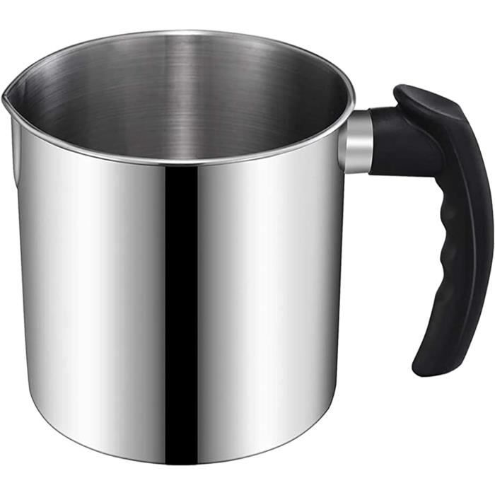 SHAPOKY Pot verseur pour fabrication de bougies, 44 pots de cire double ...