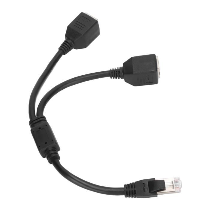 TMISHION RJ45 Ethernet Adapter Cable, 1 To 2 Port RJ45 Splitter Adapter ...