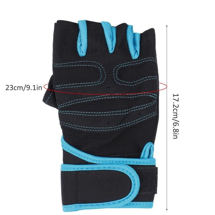 JIA Gants de protection demi-doigts pour le fitness Gants d ...