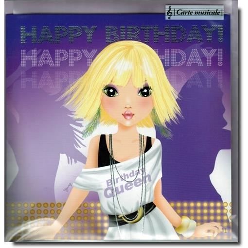 Carte musicale Top Model- Happy Birthday - N°1 - Cdiscount Beaux-Arts ...