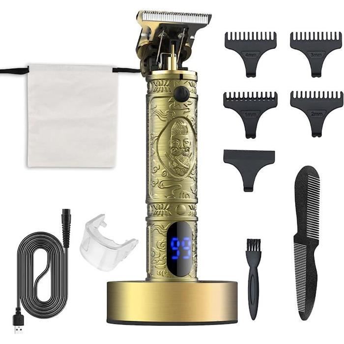 Tondeuse Cheveux Hommes,Tondeuse Barbe Electriques Professionnelle, Sans Fil Tondeuse À Cheveux ...