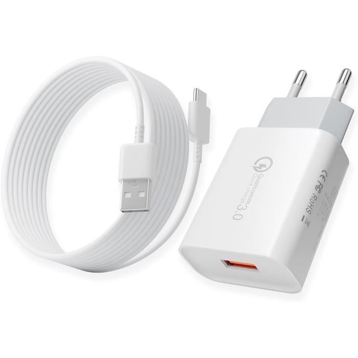 Chargeur Type C Charge Rapide Pour Samsung Galaxy A54,A52S,A53,A34,A14 ...