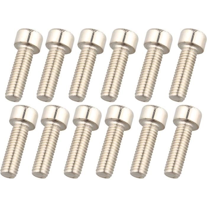12 Pcs Vélo Vélos Bouteille D'Eau Cage Boulons Vis De Vis M5 Inner ...