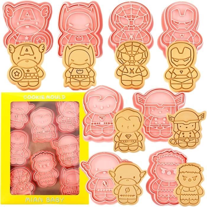 Cartoon Cookie Cutters-8 Pieces Cartoon Shaped Cookie Cutters,Plastic ...