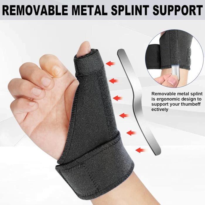 Orthèse De Pouce Médicale Élastique Attelle Pouce Réduit La Douleur ...